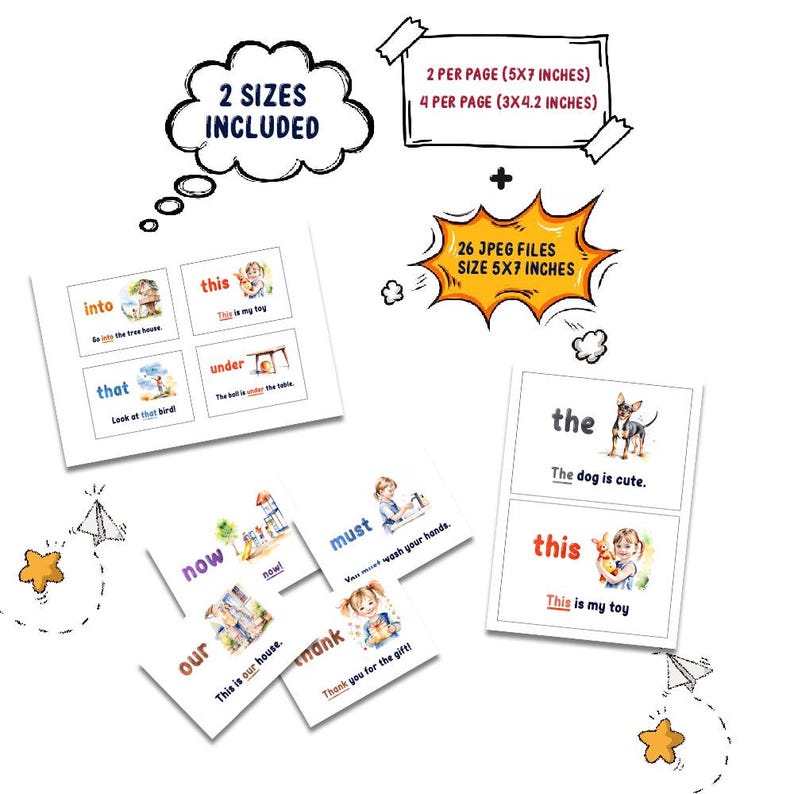 Printable Sight Words Flashcards Sight Words Learning Poster ...