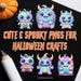 Cute Monsters Clipart | 20 Adorable Halloween Pngs | Digital Download ...