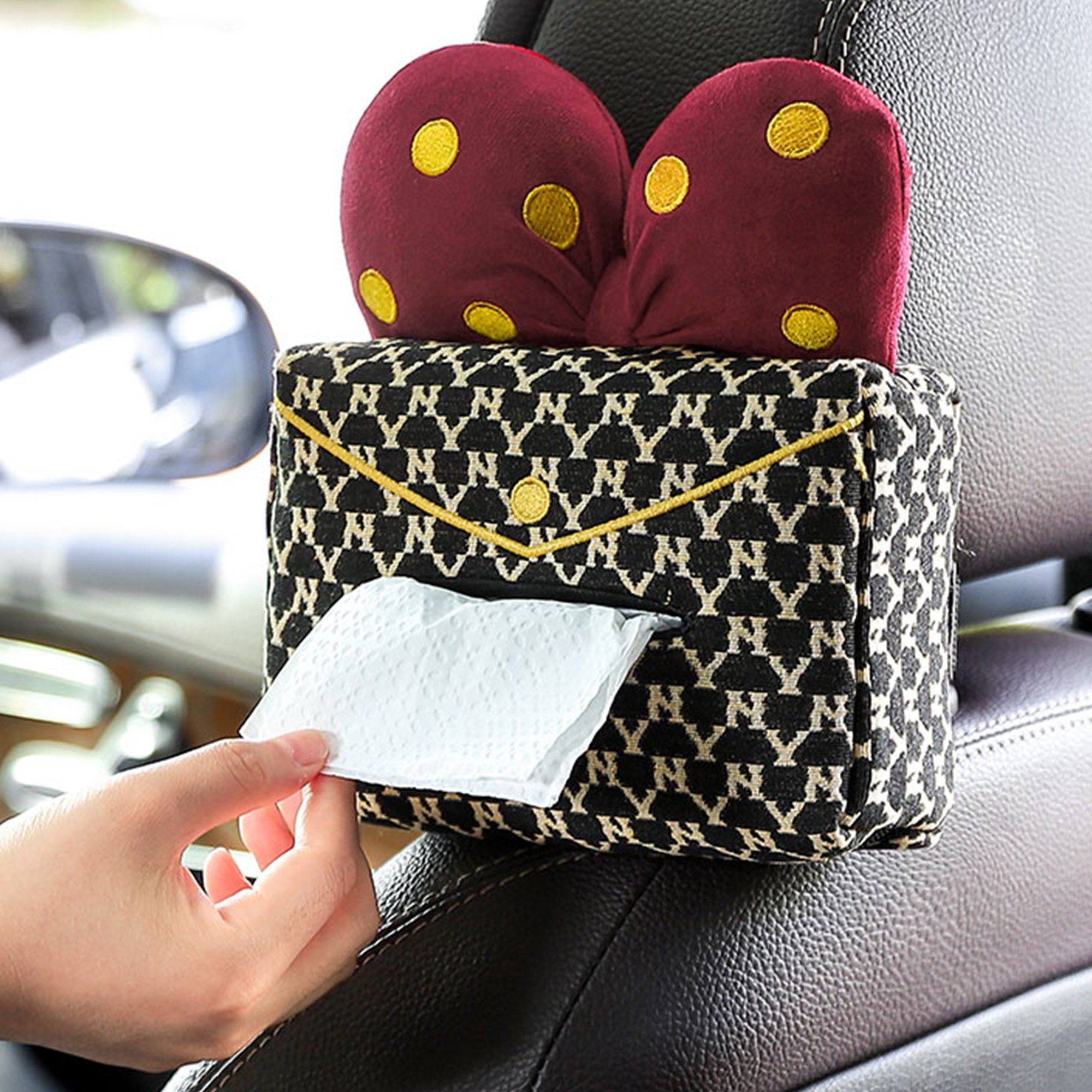 Car Paper Towel Holder, Decorative Auto Tissue Box - Etsy