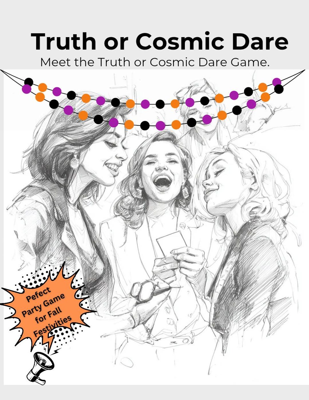 Truth or Dare Game: Cosmic Party Icebreaker (printable PDF Deck - Etsy
