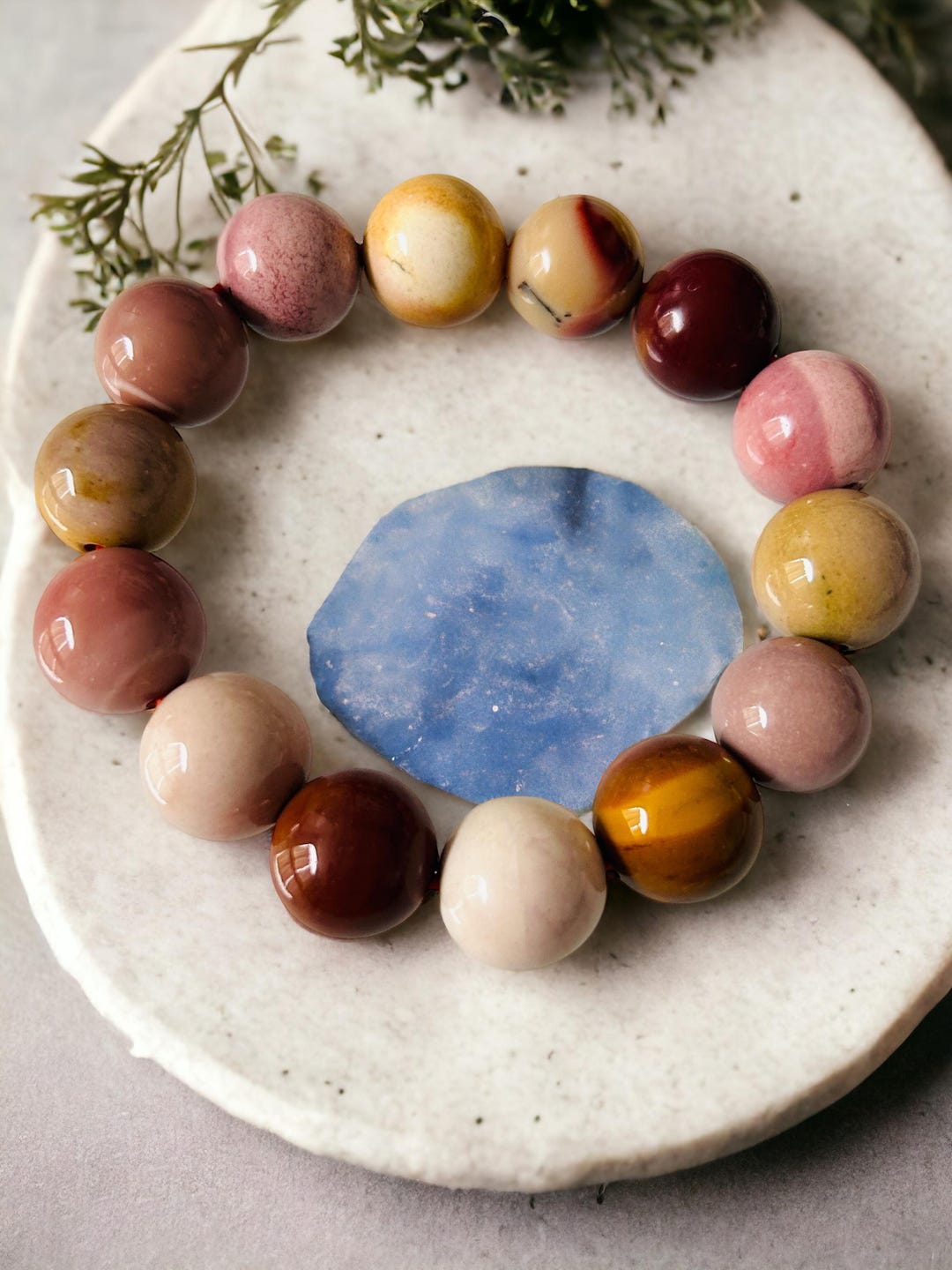 Soft Purple Alashan Agate Bracelet | 15 Mm Bead Alshan Agate | Gorgeous ...