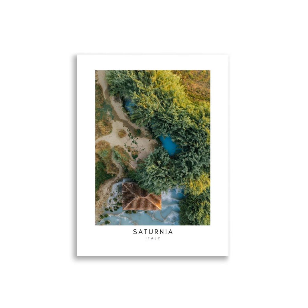 Saturnia Aerial Print – Saturnia Hot Springs Poster, Tuscany Natural ...