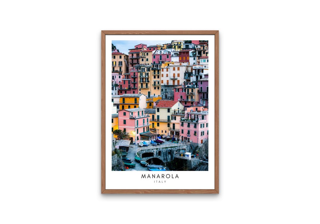 Manarola Cinque Terre Poster – Italy Travel Photography Print | Digital ...