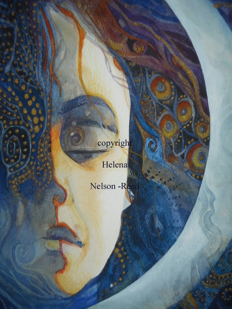 Windhorse Woman, Original Art by Helena Nelson - Reed, Signed Giclee - Etsy