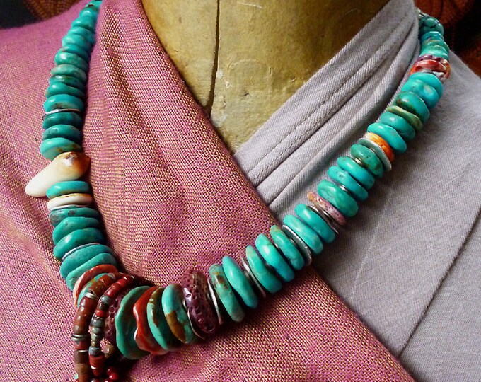 Ancient Heritage Natural Turquoise, Fossil Ivory Walrus Tooth - Etsy