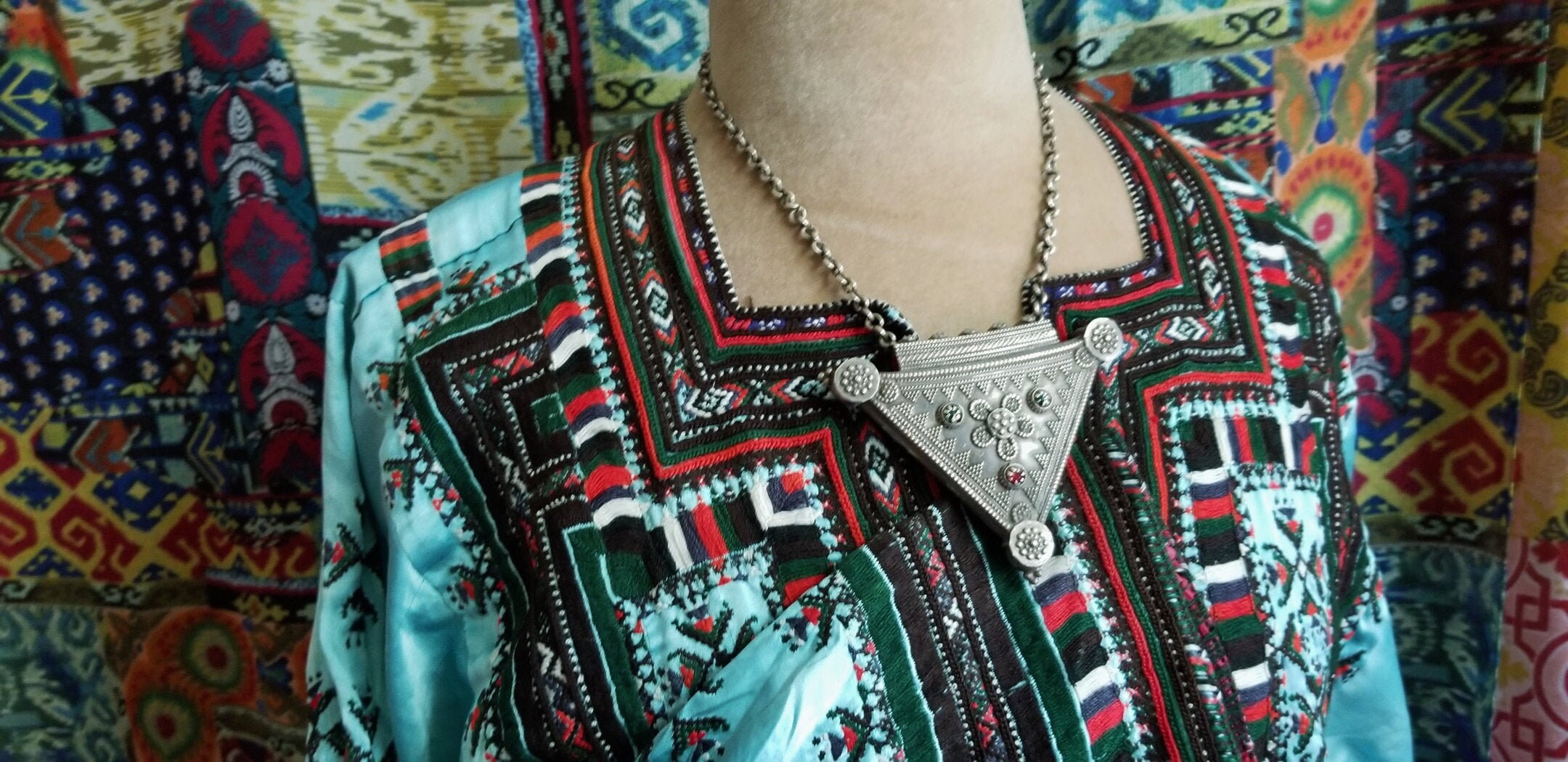 Tribal Silver Collector Gorgeous Old Vintage Triangular Pendant ...