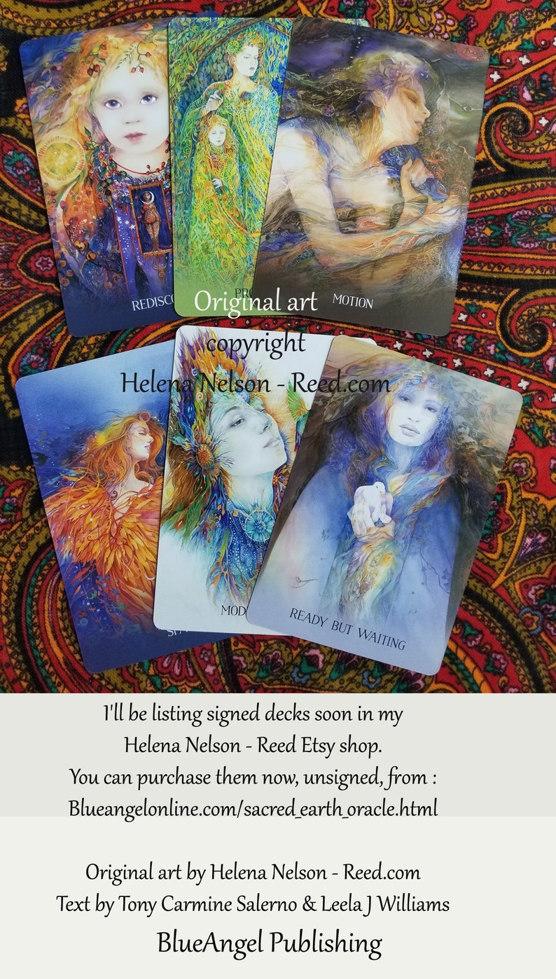 Sacred Earth Oracle Deck SIGNED Art by Helena Nelson Reed | Etsy