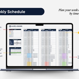 ALL-IN-ONE Study Planner, Google Sheet Template, Academic Organizer ...