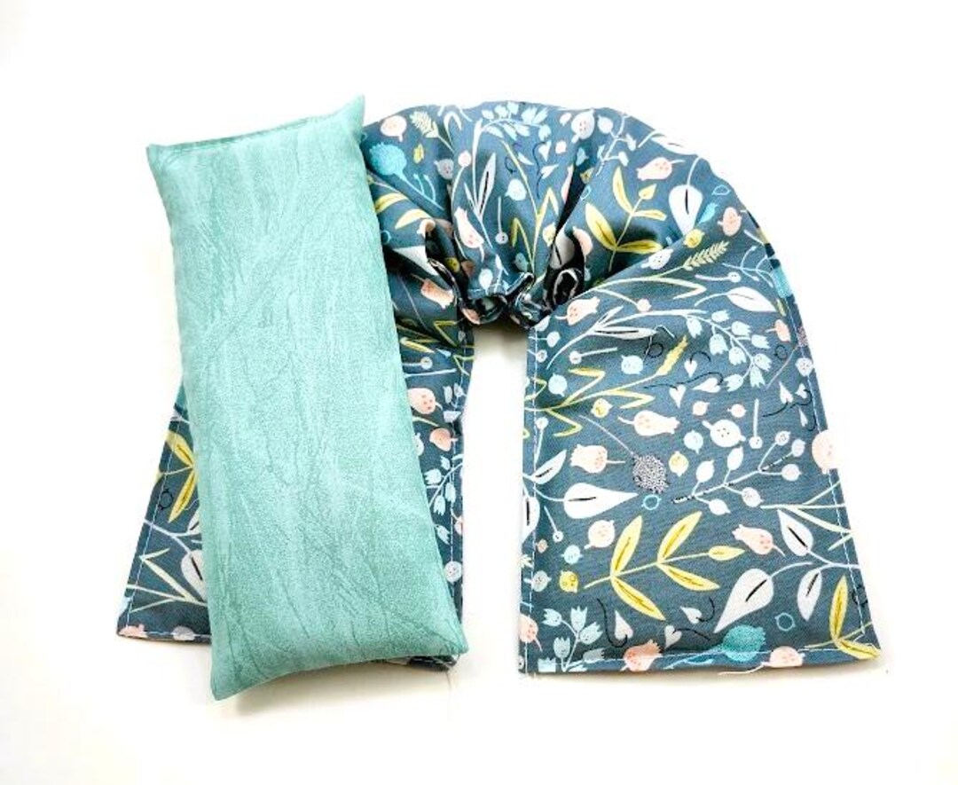 Heat Therapy Neck Wrap & Eye Pillow Set: Stress Relief, Hot Cold Pack ...