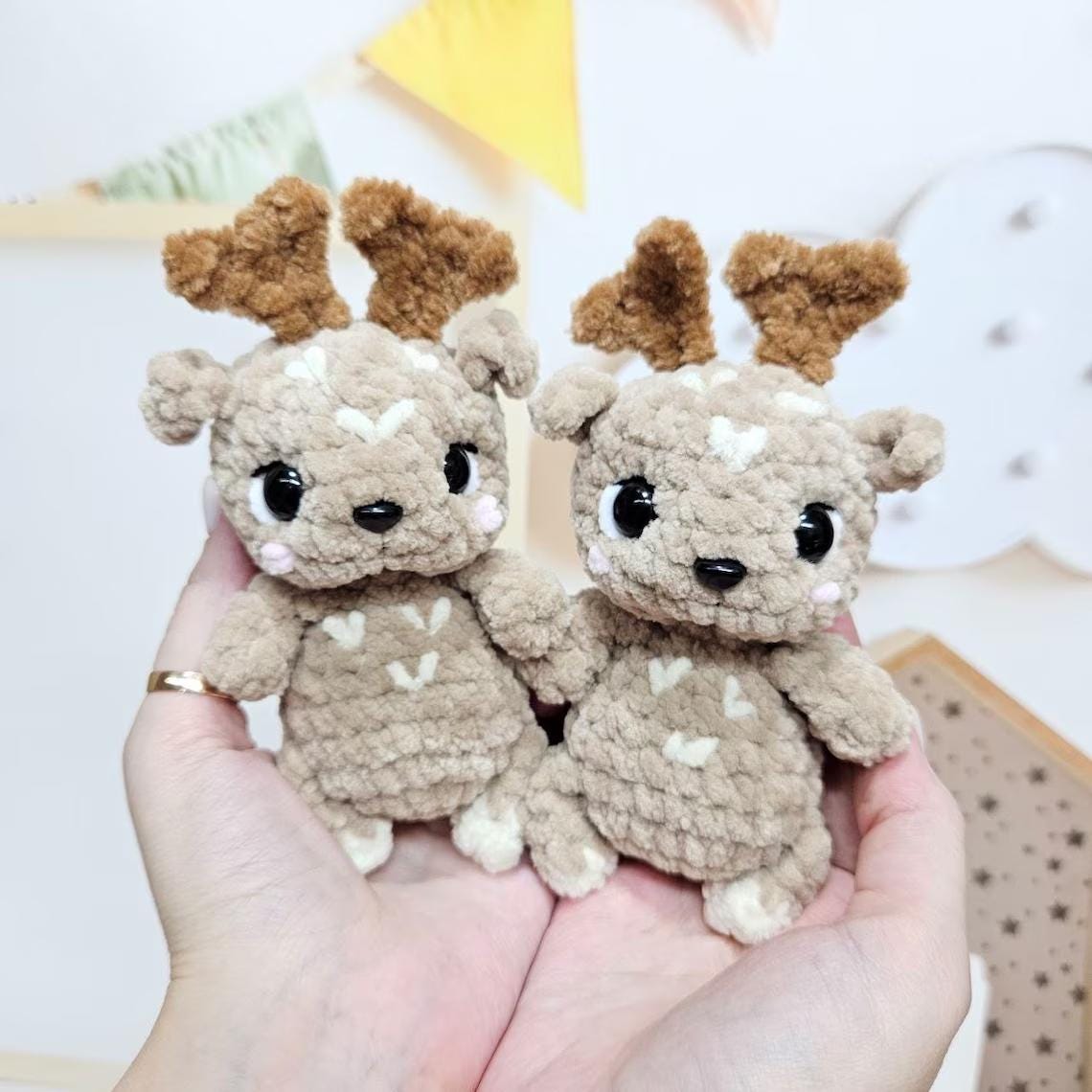 Deer Crochet Pattern, Amigurumi Tutorial PDF in English, Deer Crochet ...