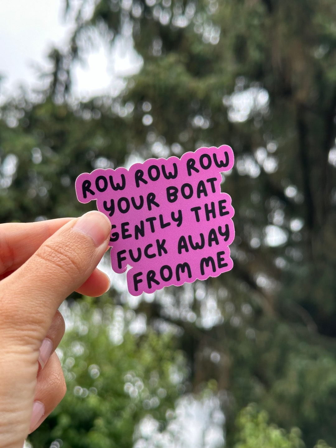 Row Your Boat Sticker Waterproof Vinyl Cuss Word Sticker Funny Adult ...