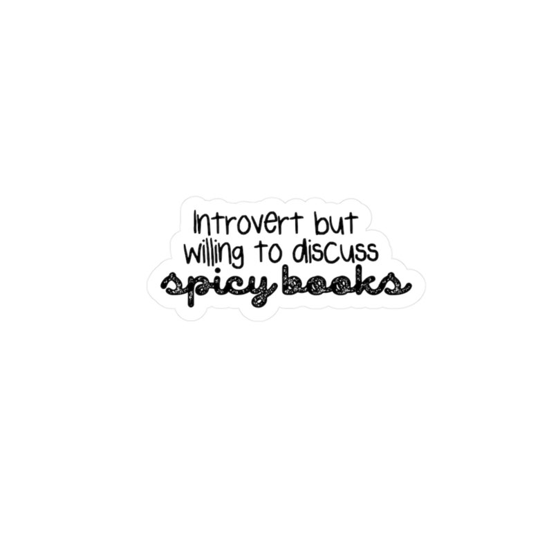 Funny Introvert Sticker Waterproof Vinyl Cute Bookish Stickers ...