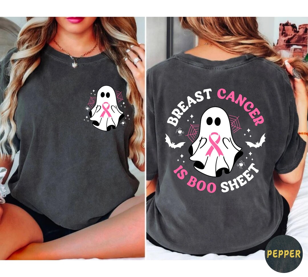Breast Cancer is Boo Sheet Shirt, Back on My Boo-shit T Shirt, Ghost ...