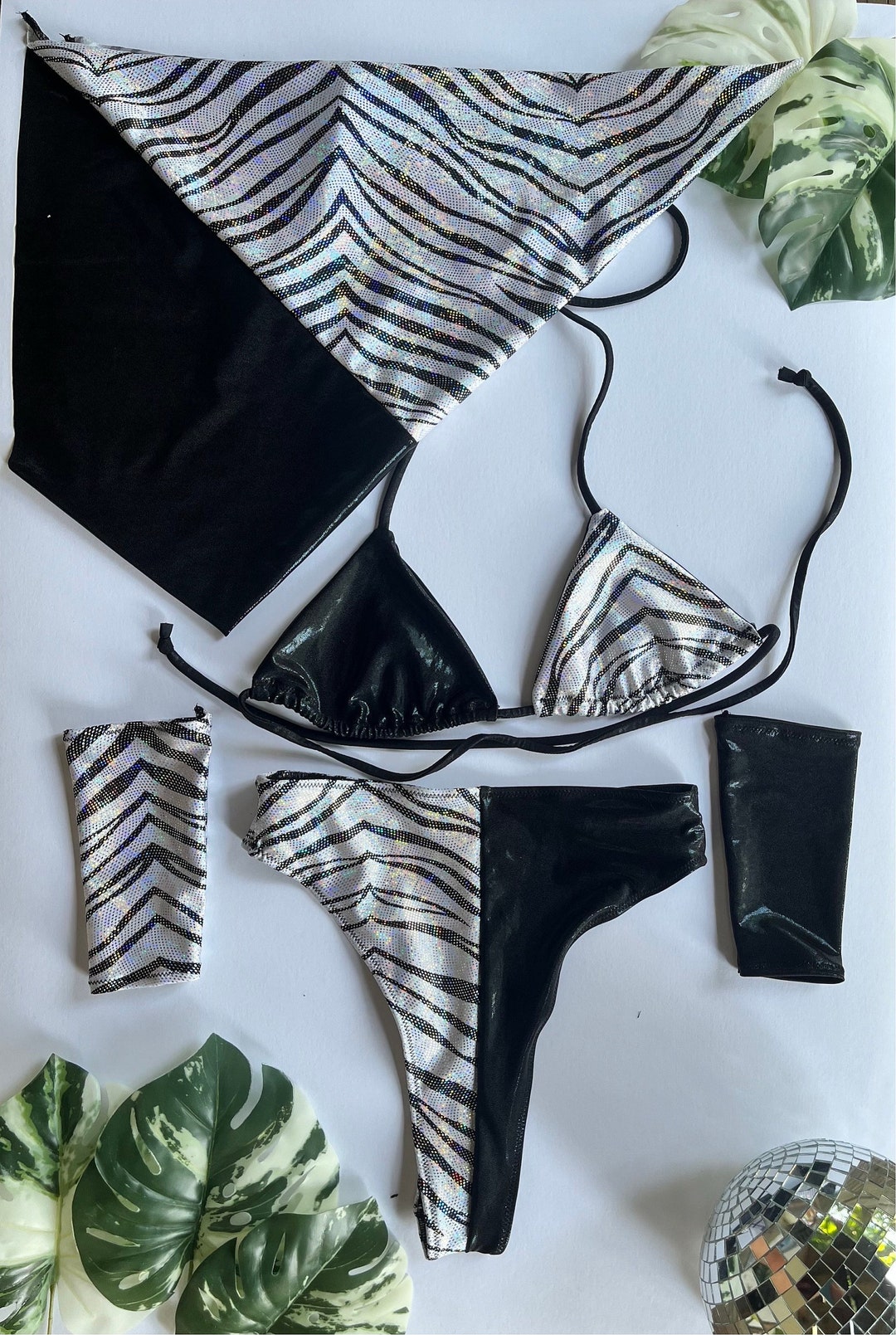 In the Wild 4 Piece Rave Set. Festival Set. Rave Outfit. - Etsy