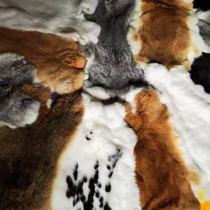 Large Soft Rabbit Fur Holster for Crafts and Decor 12*18 in Premium Fur ...