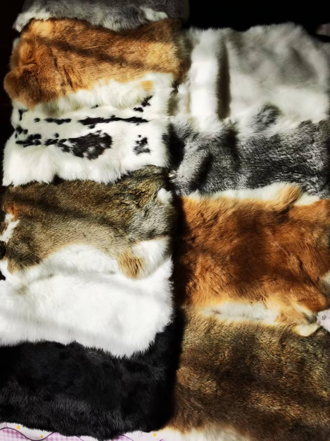 Large Soft Rabbit Fur Holster for Crafts and Decor 12*18 in Premium Fur ...