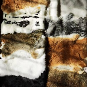 Large Soft Rabbit Fur Holster for Crafts and Decor 12*18 in Premium Fur ...