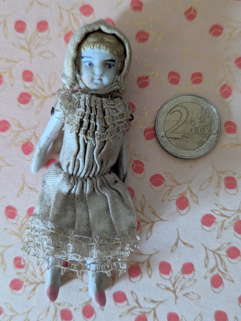 Antique Bisque Porcelain Dollhouse Doll - Germany 1880s - Rare Find - Etsy