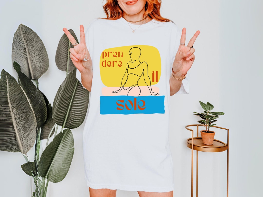 Summer Vibes Shirt Sunbathing Modern Tee Summer Poolside T-shirt Summer ...