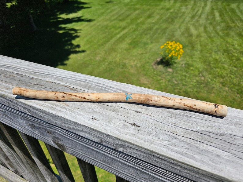 Handmade Yellow Birch Wand Butterfly's Pagan Wicca Witchy - Etsy