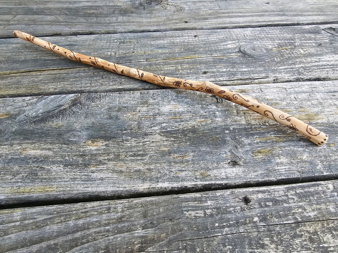 Handmade Apple Wand Floral Design Pagan Wicca Witchy-altar Tools - Etsy