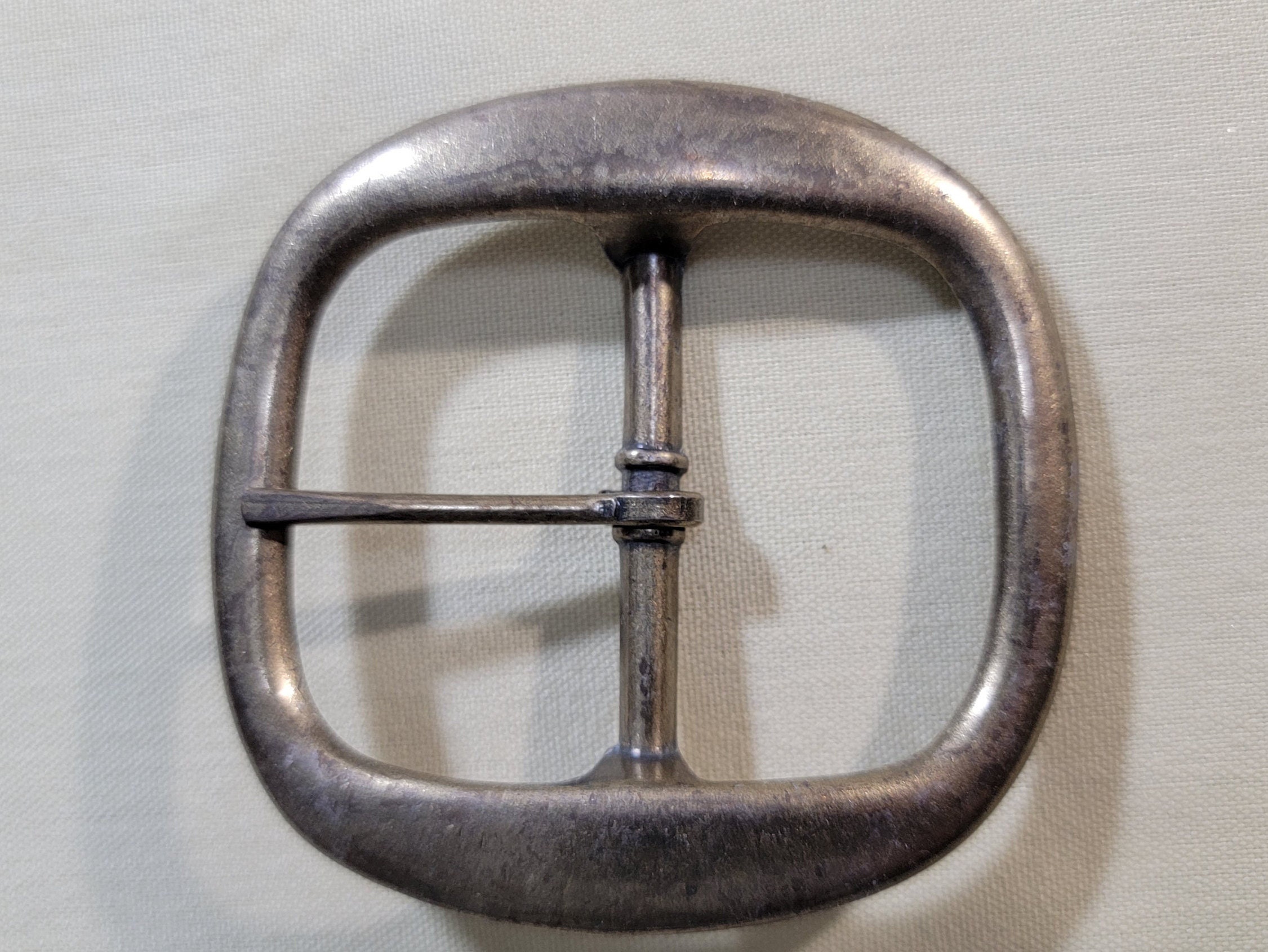 Vintage Belt Buckles, 6 Buckle Set, Center Bar, Solid Brass-ll ...