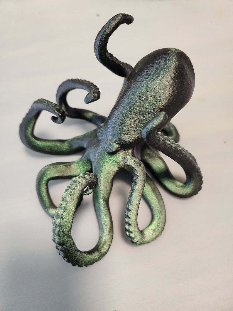 Octopus Phone Sculpture 3D Printed Phone Stand - Etsy