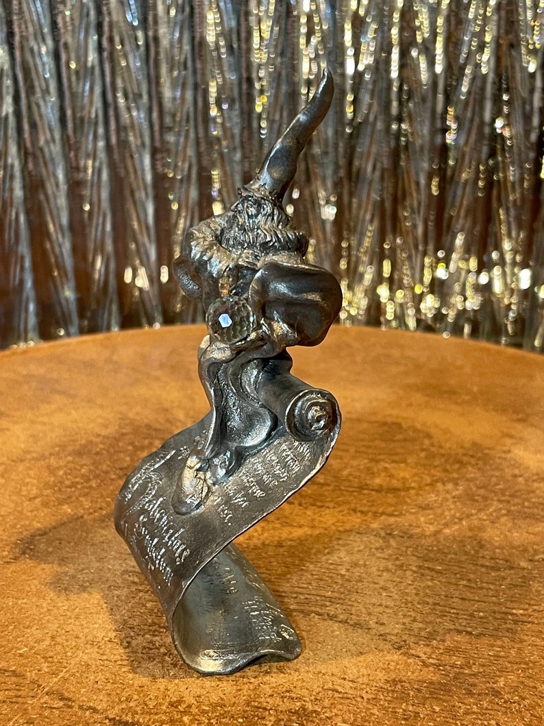 Vintage Ray Lamb Perth Pewter Wizard Figurine With AB Crystal - Etsy