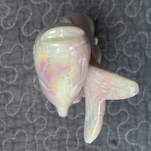 Pearlescent Koi Fish Jumping Out of Water Figurine Made in China Pisces ...