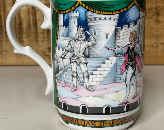 William Shakespeare “hamlet” Mug With Metalic Gold Trim Theater/theatre ...