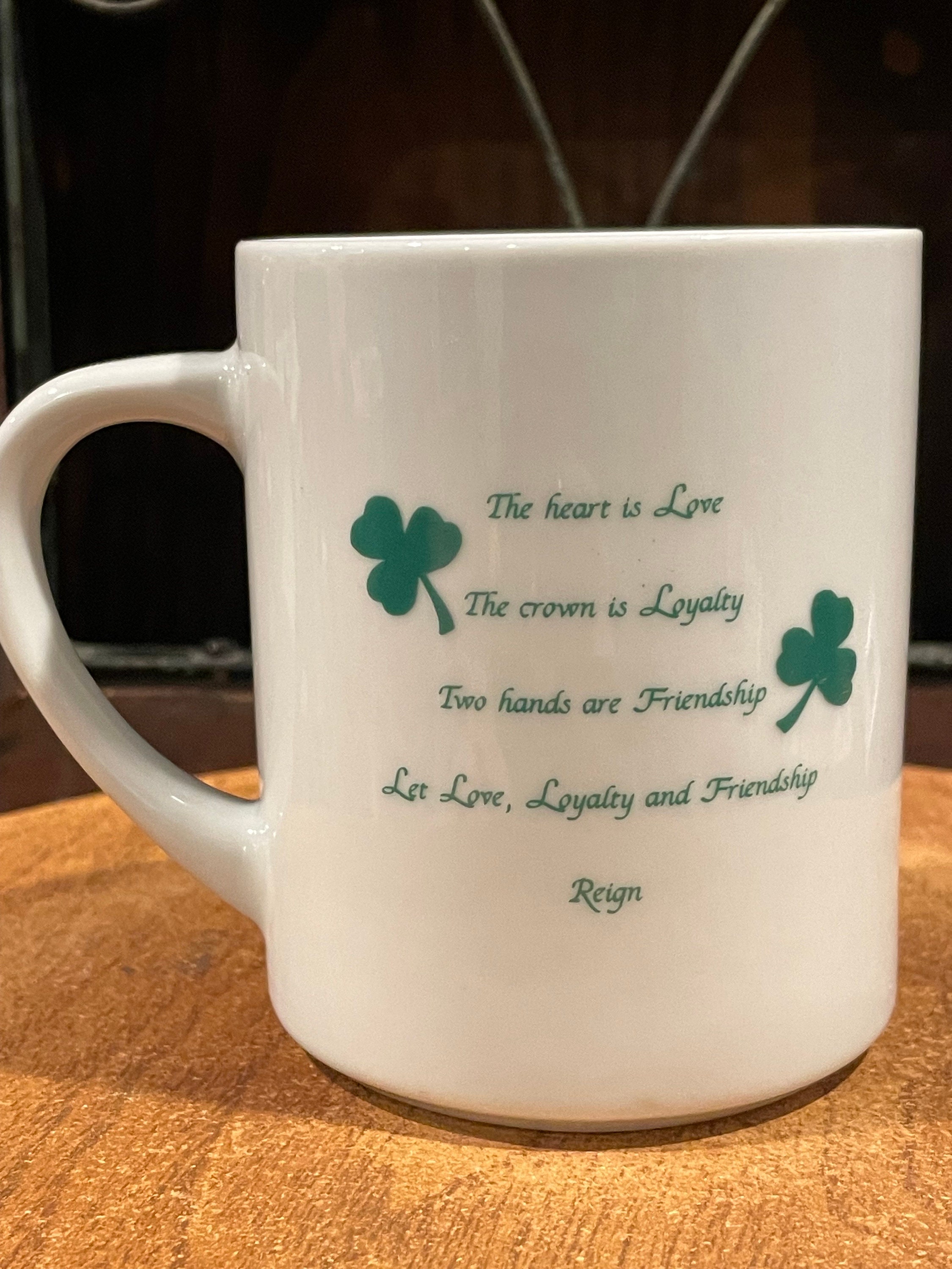 Vintage Claddagh Mug - Etsy