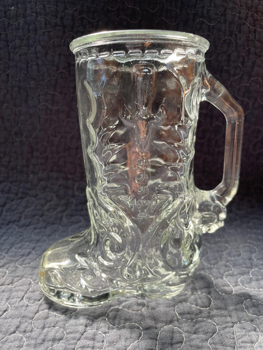 Vintage Libbey Cowboy Boot Glass Mug - Western Barware - Etsy