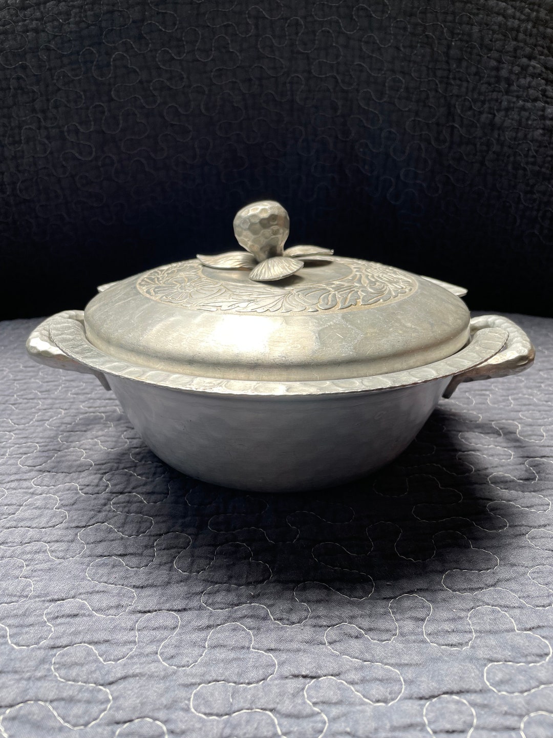 Hand Forged Everlast Metal Aluminum Lidded Casserole Dish. Gorgeous ...