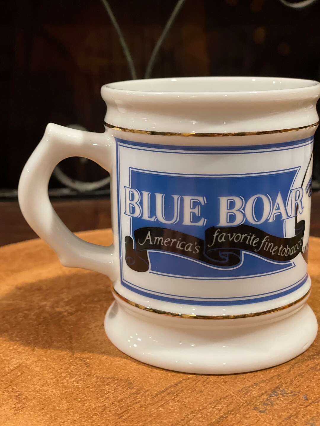 Blue Boar Rough Cut the Corner Store Porcelain Mug 1985 - Etsy