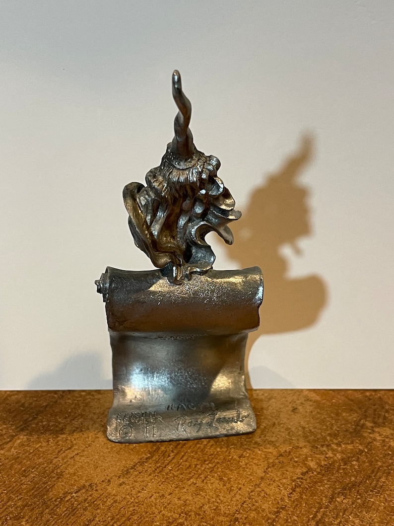 Vintage Ray Lamb Perth Pewter Wizard Figurine With AB Crystal - Etsy