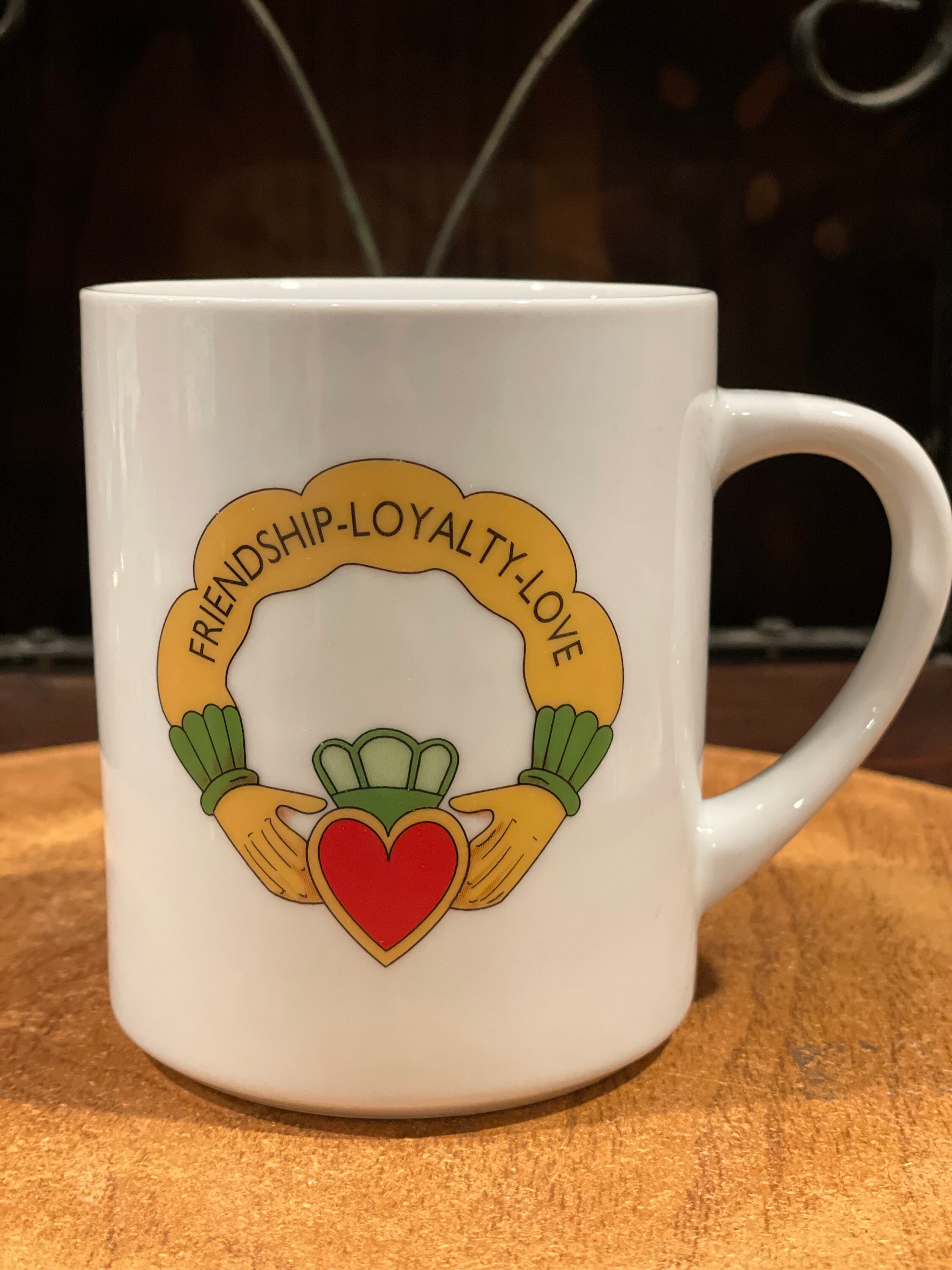 Vintage Claddagh Mug - Etsy