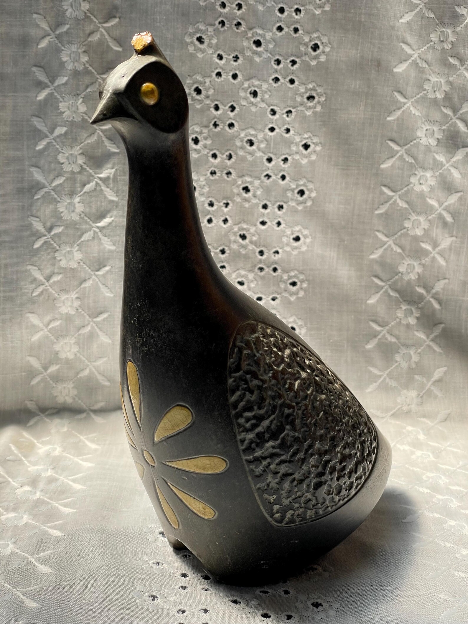 Vintage Mcfarlin Partridge Figure: Signed MCM Decor (as Is) - Etsy