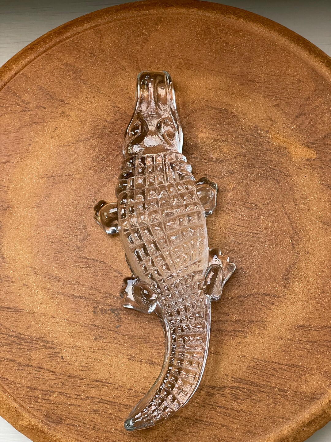 Glass Alligator/crocodile Figurine. Vintage 1970’s Collectable ...