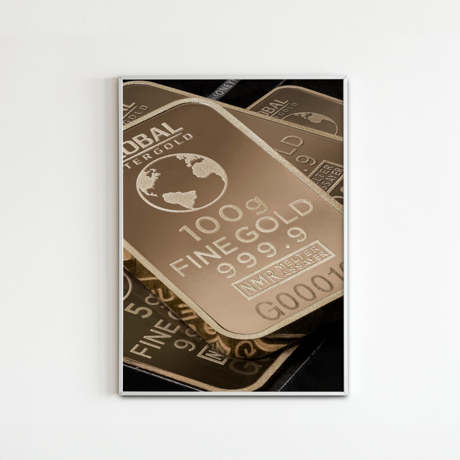 Gold Wall Art, Black and White Designer Print, Large Poster Download ...