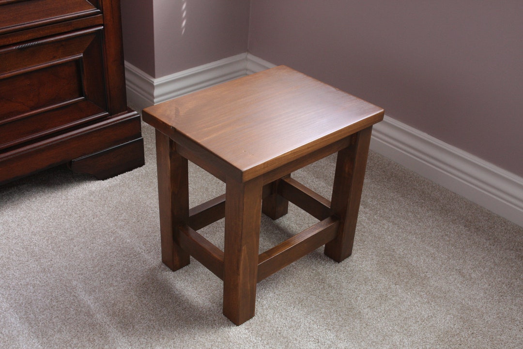 Solid Wood Small Pine Step Stool, Bathroom Bench, Children's Stool - No ...