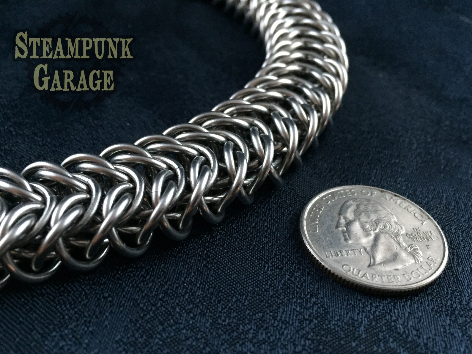 Elf Viaduct Weave Chainmaille Collar Stainless Steel or - Etsy