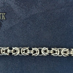 18g SMALL Byzantine Stainless Chainmaille - Etsy