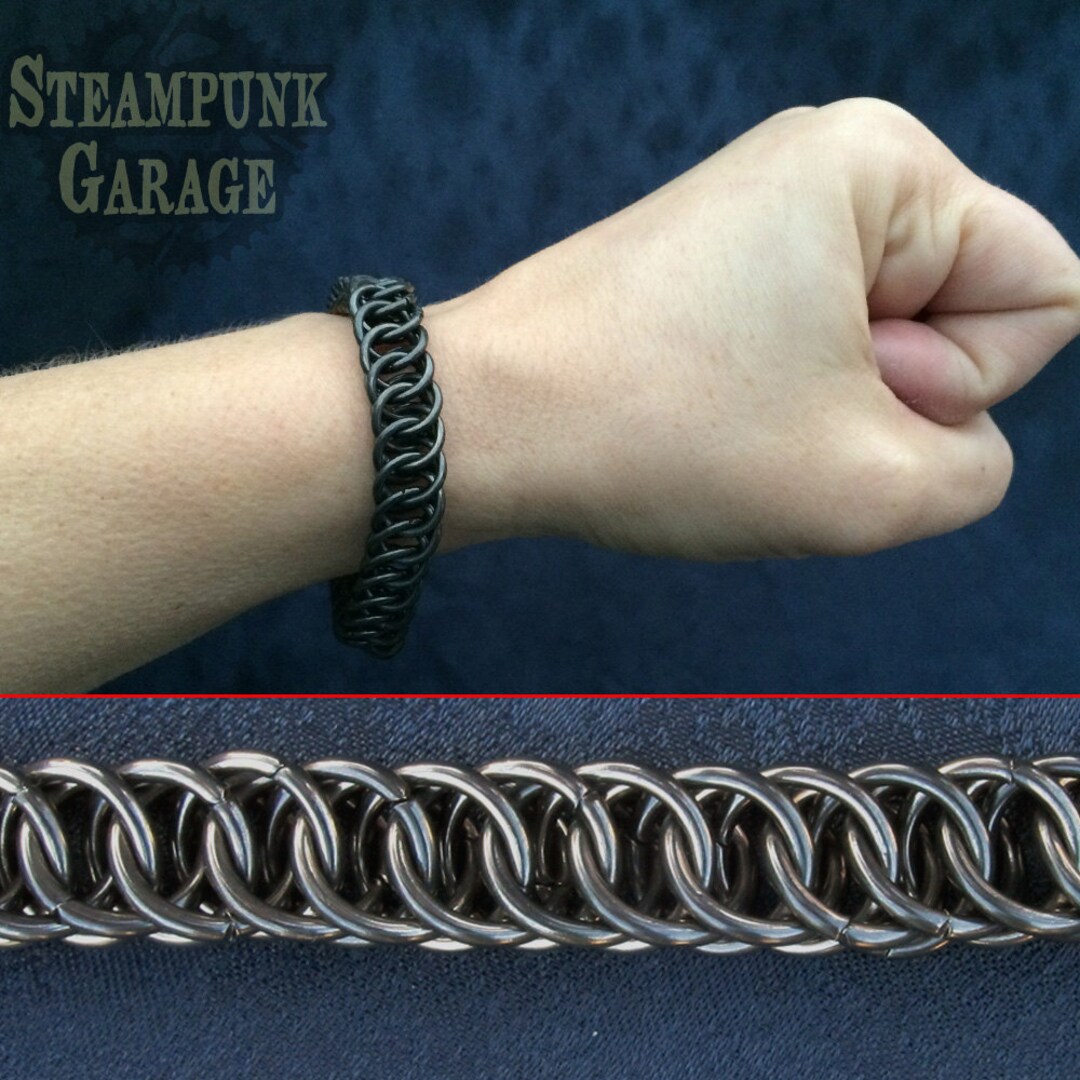 Half-persian 4-in-1 Chain - Warm Black Stainless Bracelet - MEDIUM ...