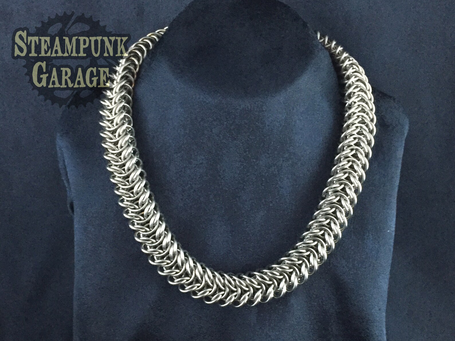 Elf Viaduct Weave Chainmaille Collar Stainless Steel or - Etsy