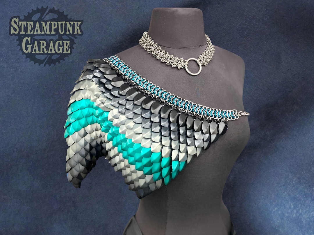 Gift of Myth and Majesty: Custom Dragonscale Shoulder Drape for Women ...