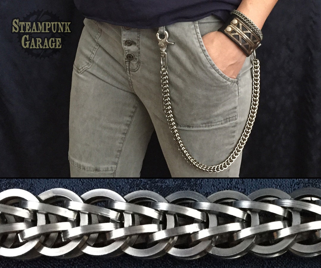Sleek Stainless Steel Wallet Chain - Handcrafted Full-persian Design ...