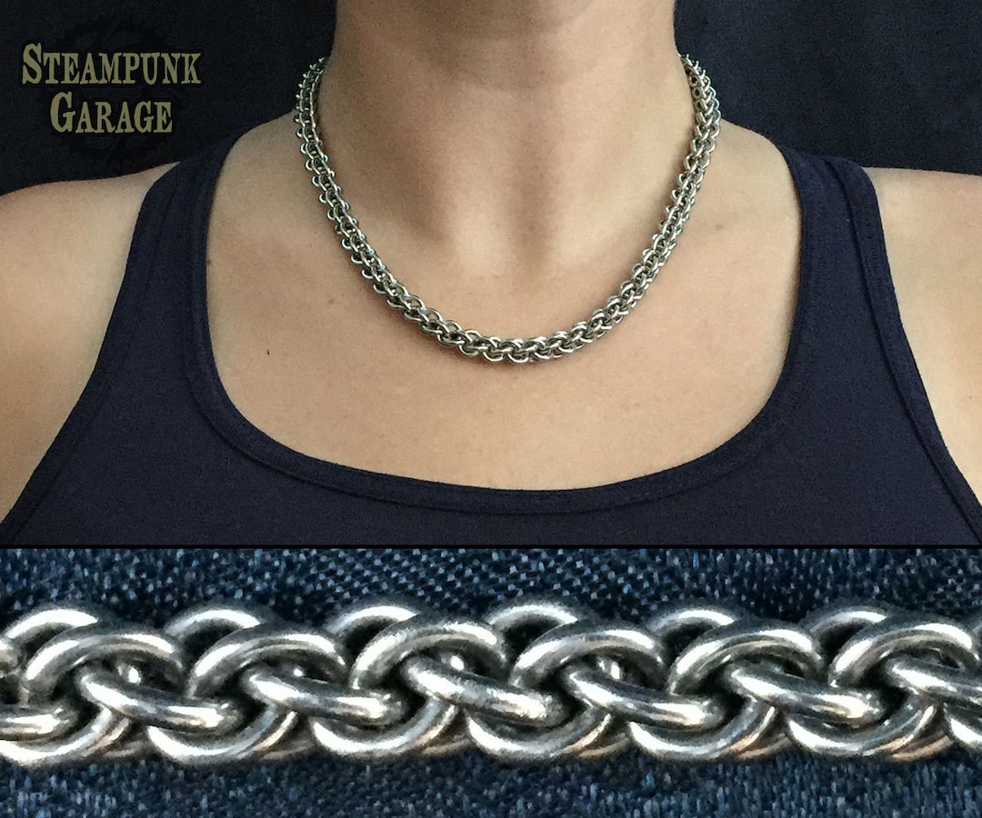JPL3 Twist Chain - TITANIUM or Stainless STEEL Necklace - MEDIUM 16swg ...