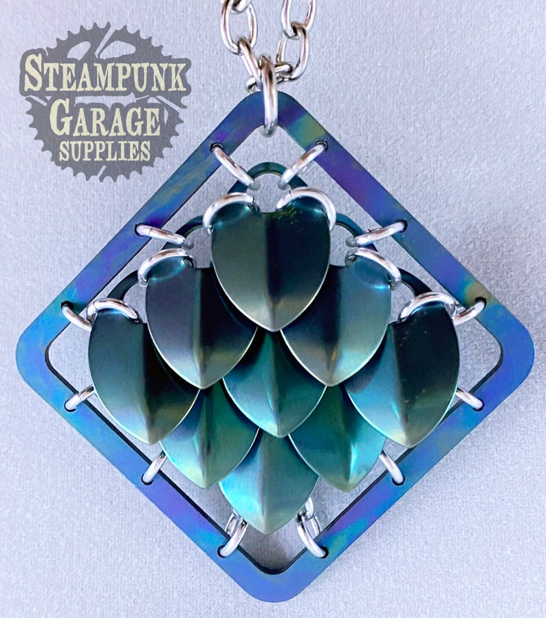 Lightweight TITANIUM dragon Patch Pendant - Etsy