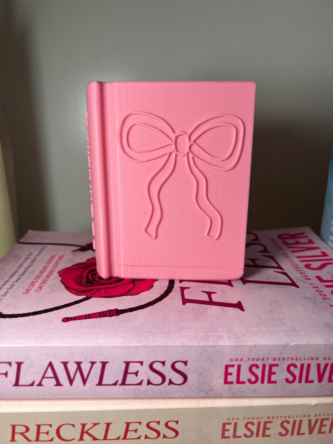 3D Printed Book-shaped Bookmark Holder, Bookish Gift - Etsy