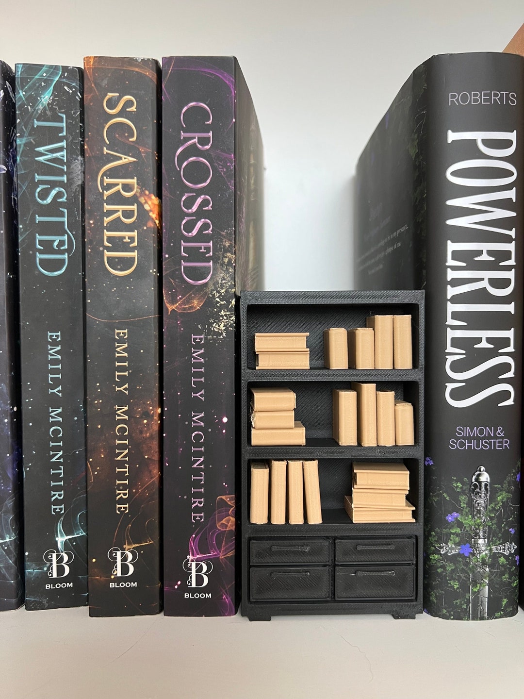 Mini Anxiety Library Bookshelf – Customizable Blank Books for Stress ...